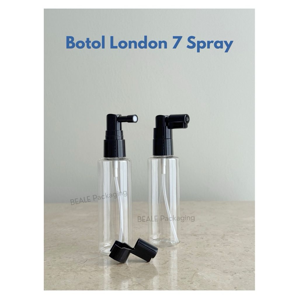 Jual Botol London 60ml 7 Spray By Beale Packaging Botol Bening Tutup ...