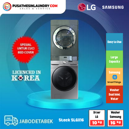 Jual Samsung Mix Stack Mesin Cuci 16kg & Mesin Pengering Gas 10,2kg ...