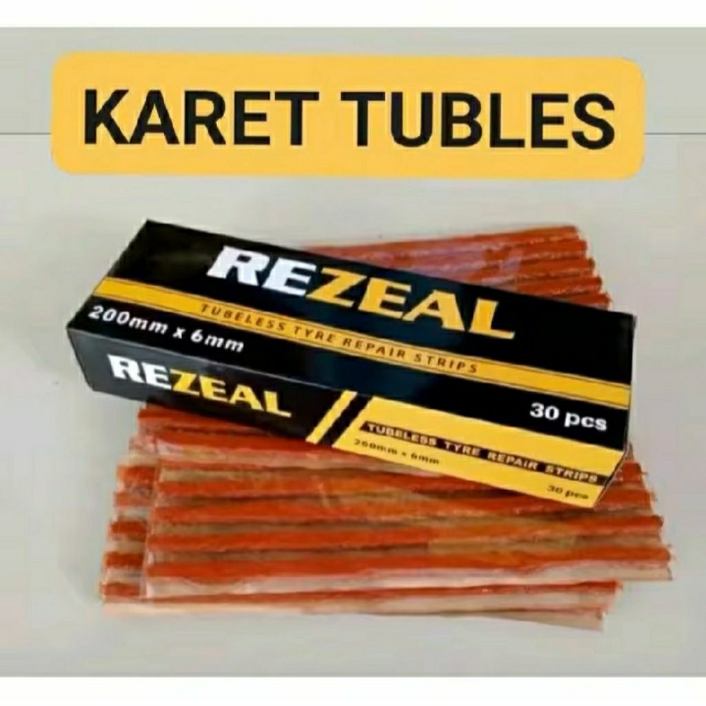 Jual karet tambal ban tubles cacing ban tubles REZEAL 1 box isi 6 ...