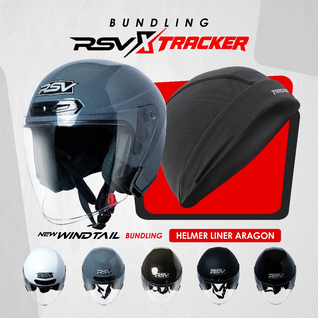 Jual [EXCLUSIVE COLLABORATION: RSV x TRACKER] - HELM RSV NEW WINDTAIL ...