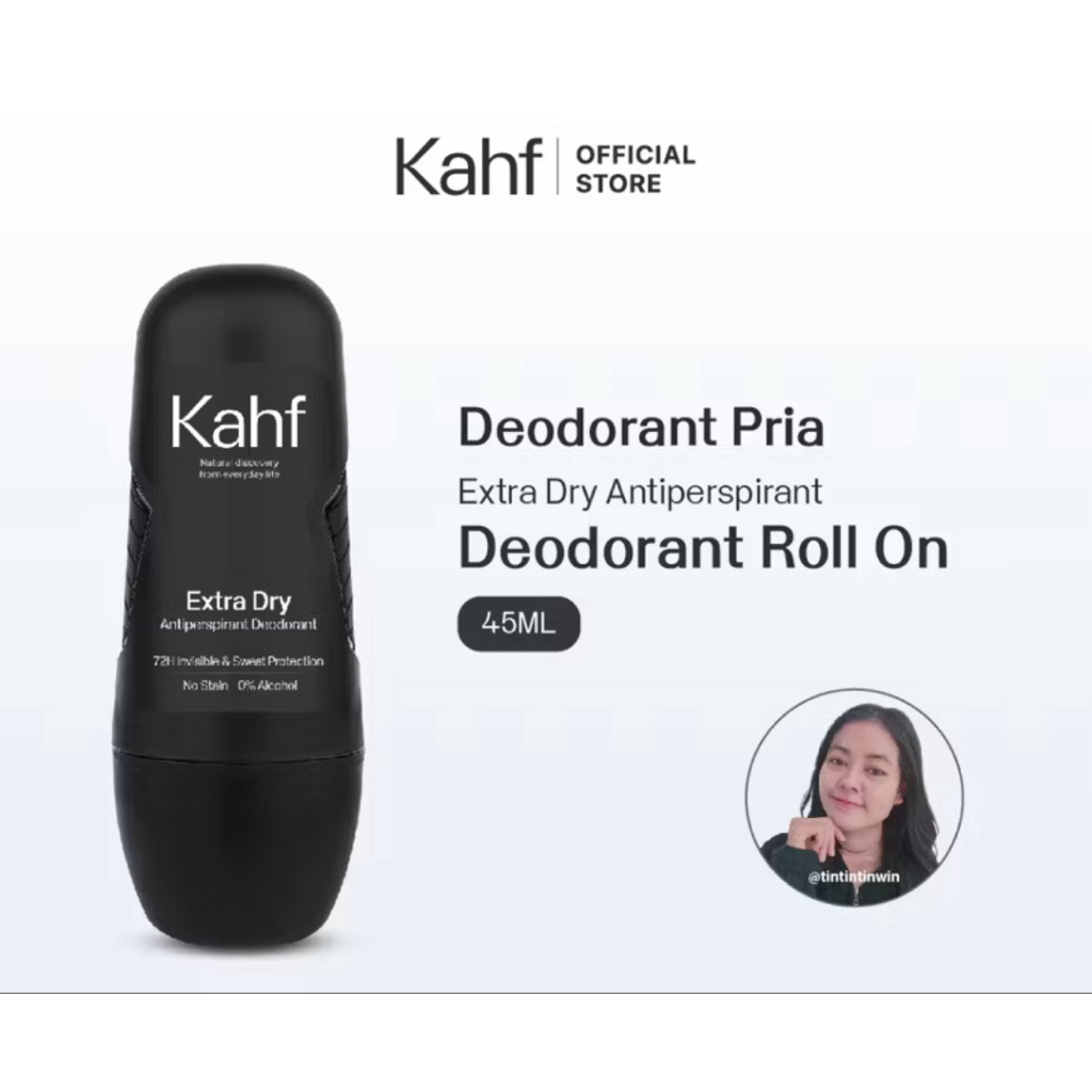 Jual Kahf Antiperspirant Deodorant Anti-odor Roll On extra dry mantiperspirant 45ml / kahf ...