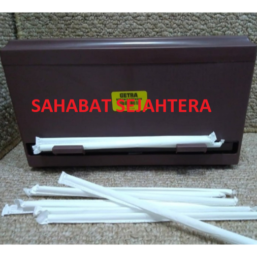 Jual GETRA Straw Dispenser JD-8280 Tempat Sedotan Otomatis | Wadah ...