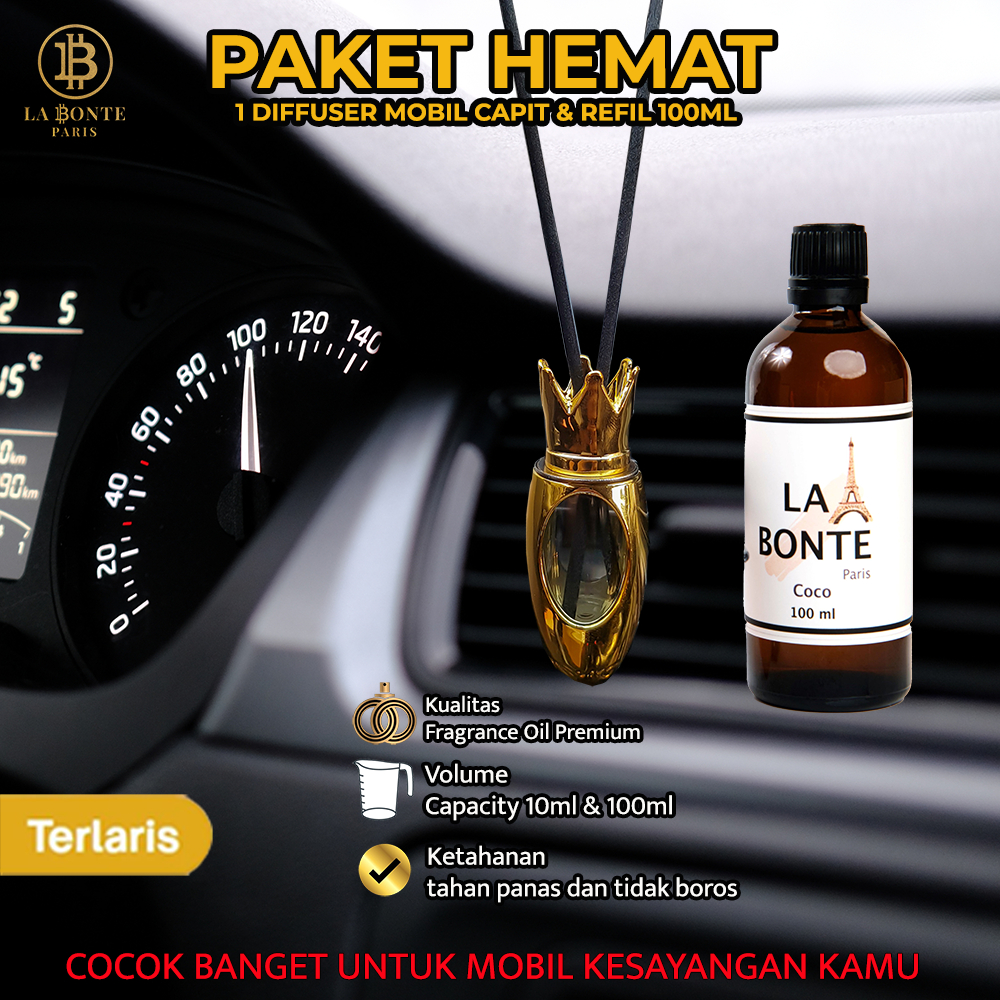 Jual La Bonte Paket Hemat ( 1 Diffuser Mobil Capit Clip Ac + Refill Car ...