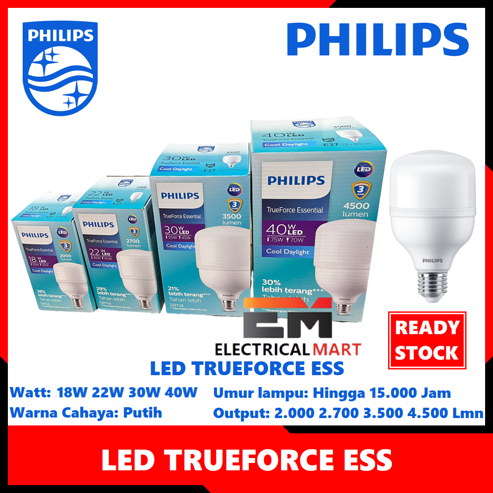 Jual Lampu LED Philips Trueforce Ess 18W 20W 22W 25W 30W 35W 40W 45W ...