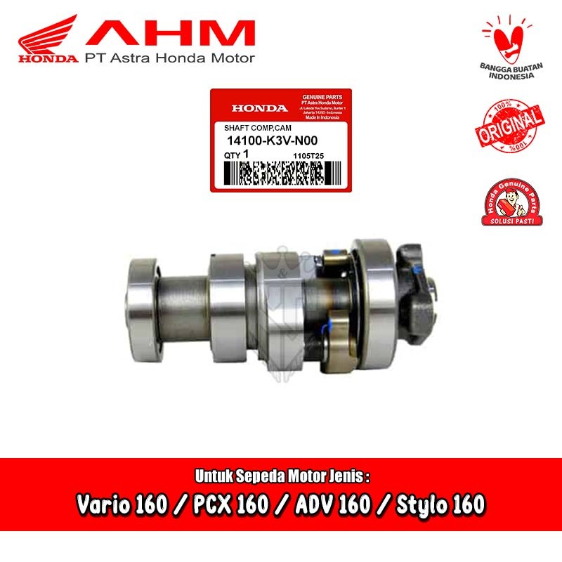 Jual Noken As Klep Cam Shaft Honda Vario PCX ADV Stylo 160 Original AHM ...