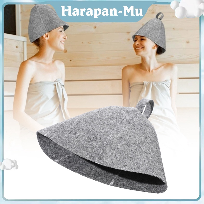 Jual KODE D84H Topi Sauna Anti Panas Topi Mandi Bulu Wol Tebal Cepat ...