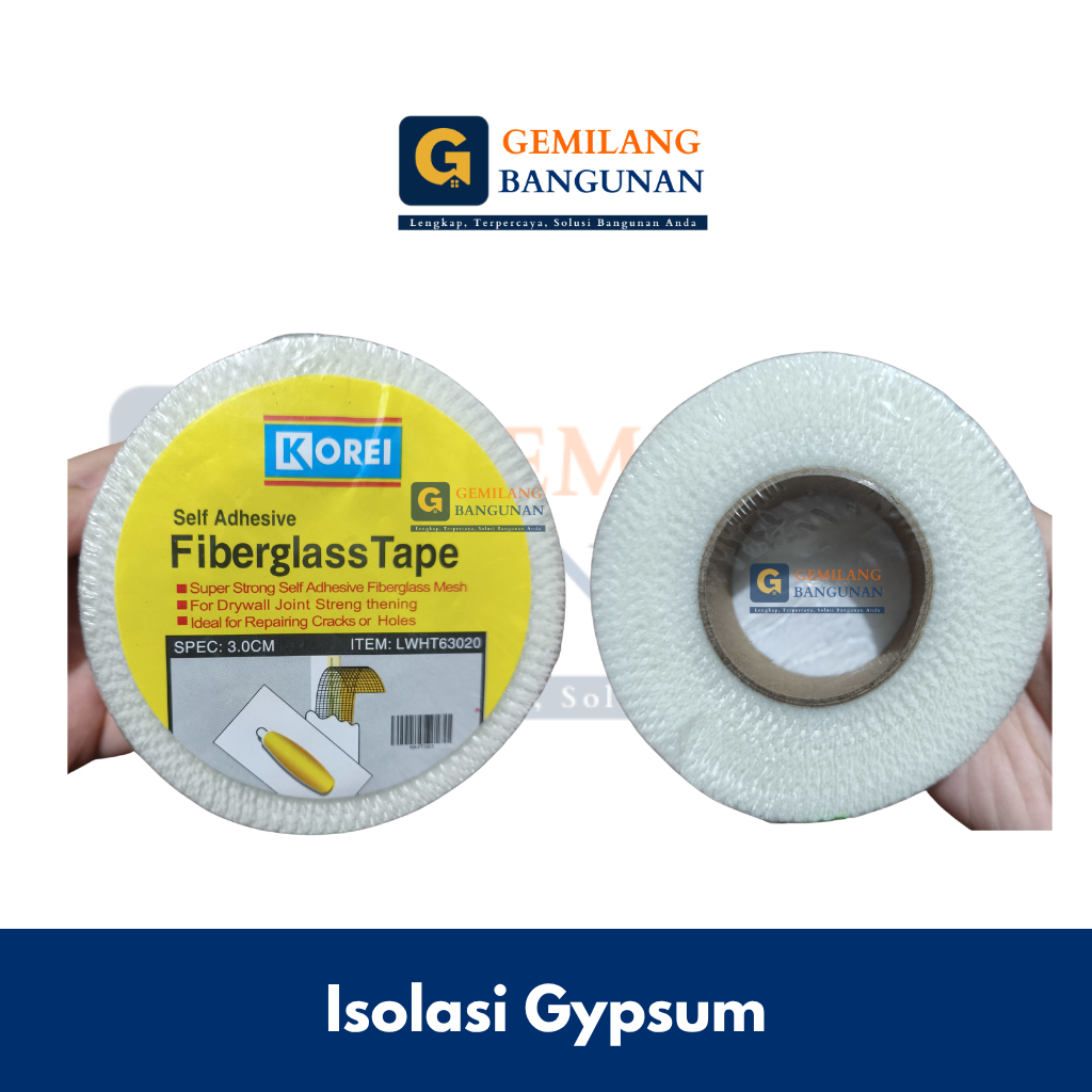 Jual Isolasi Gipsum Gypsum KOREI / Lakban Lem Plafon / Kasa Perban ...