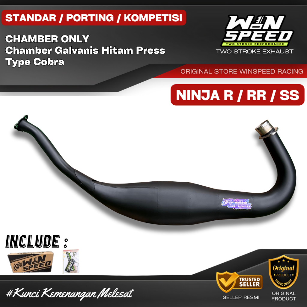 Jual Chamber Hitam Cobra Medium Ninja 2TAK R/RR/SS Galvanis Press ...