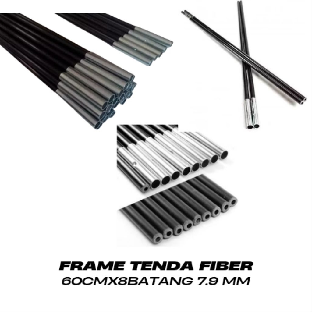 Jual Frame Tenda Fiber 60cm x 7.9mm – rangkai Isi 8 Batang | Rangka ...