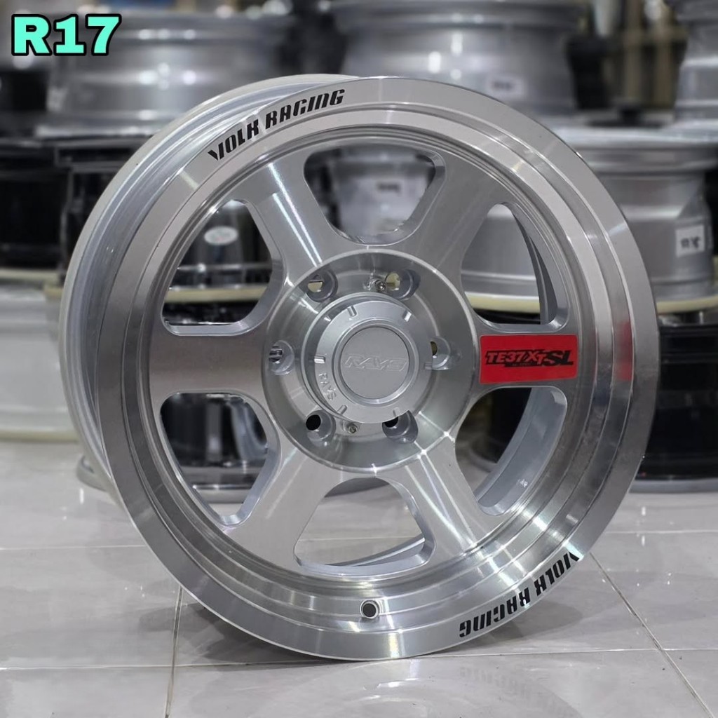 Jual velg racing mobil r17 TE37 XT SL LEBAR 8 PCD 6X139,7 velg ring 17 ...