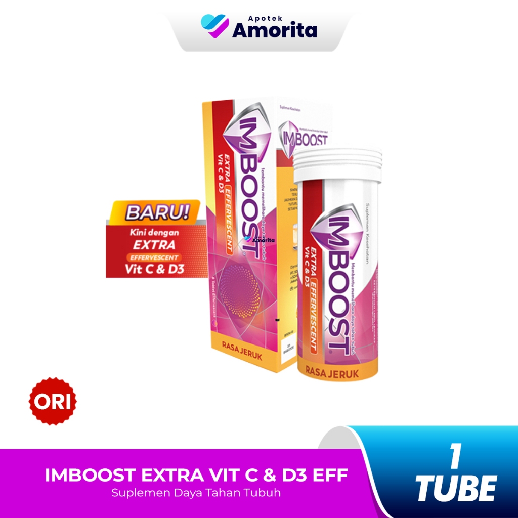 Jual Imboost Effervescent Vitamin C 1 Tube 8 Tablet - Suplemen Daya ...