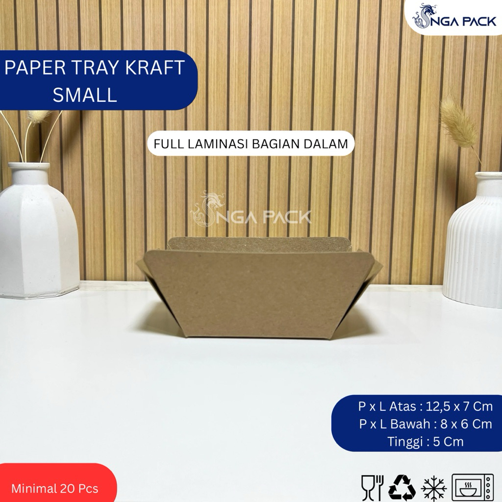 Jual Food Tray / Snack Paper Small Sudah Food Grade Laminasi dalam ...
