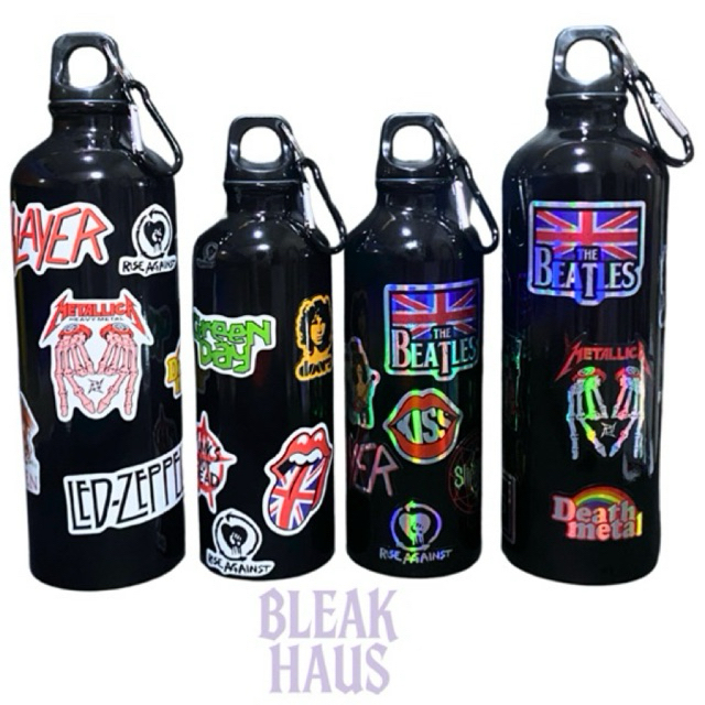 Jual Tumbler Sporty Band Metal Hitam 500ml 750ml / Tumbler stainless ...