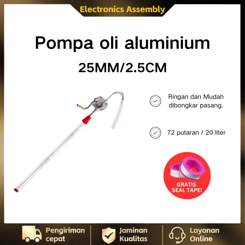 Jual POMPA OLI 25MM/2.5CM POMPA MINYAK ALUMINIUM ENGKOL DRUM ROTARY OIL ...