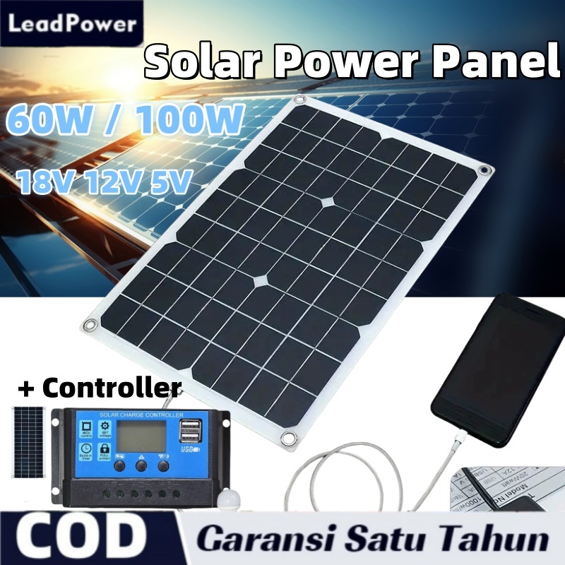 Jual Panel Surya 60W/100W/120W/150W Panel Tenaga Surya Polikristalin Kit Tenaga Surya Fleksibel ...