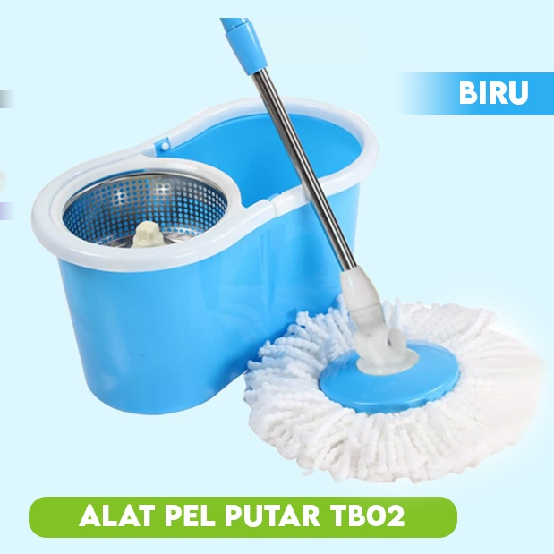 Jual Spin Mop Stainless Alat Pel Putar Dengan Ember Stainlees Pel ...