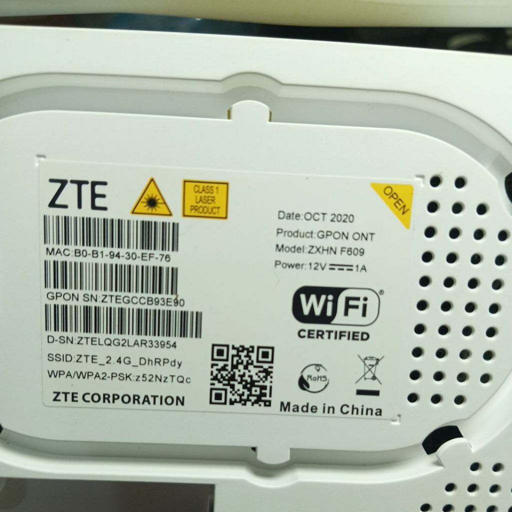 Jual router zte gpon ont zxhn f609 | Shopee Indonesia