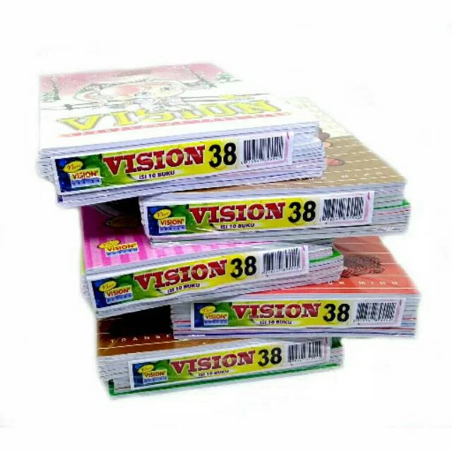 Jual Buku Tulis Vision / Buku 38 Lembar / Buku Vision 38 Lembar / 1 ...