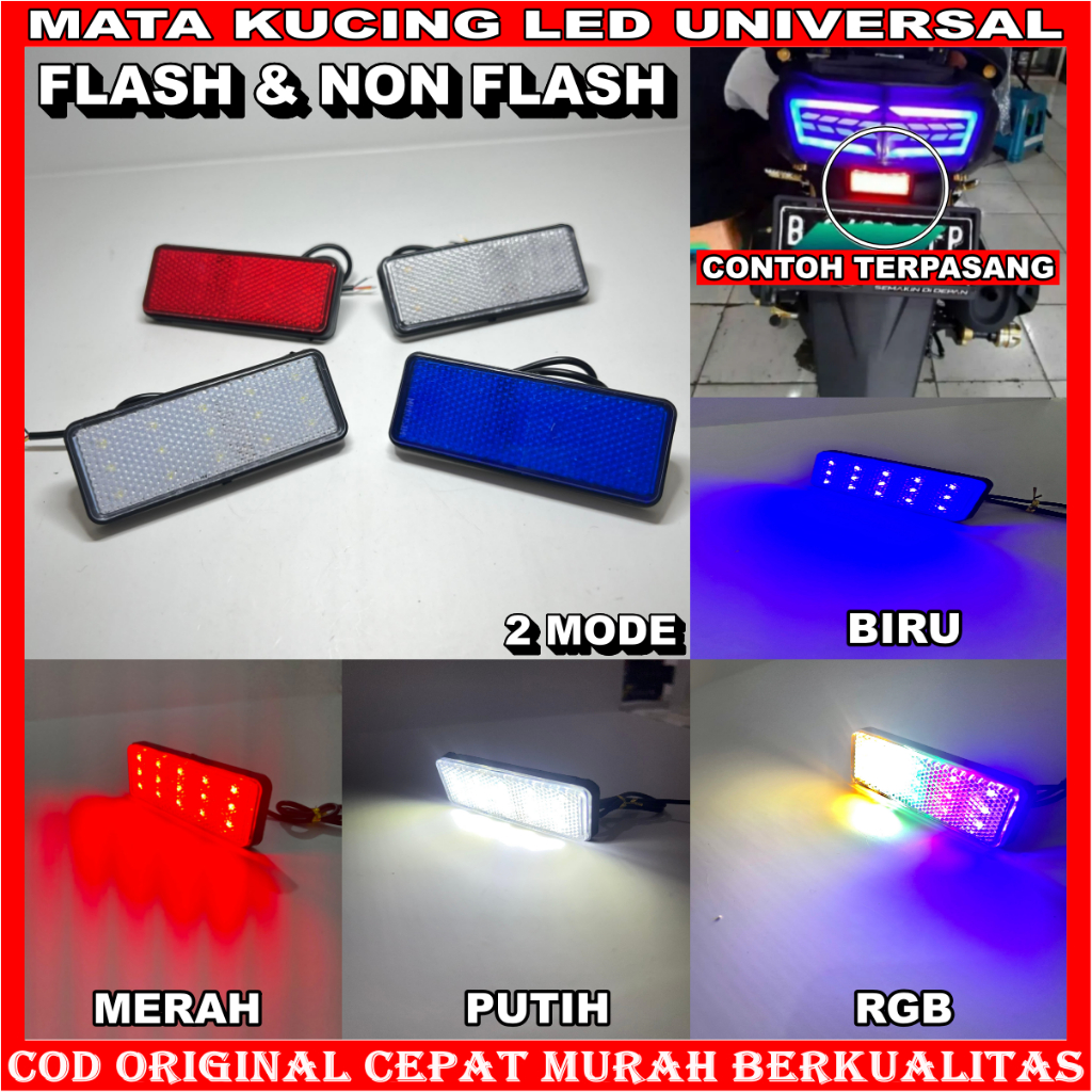 Jual ORIGINAL LAMPU REM LED STOP TAMBAHAN VARIASI DIAM KEDIP LAMPU MATA ...