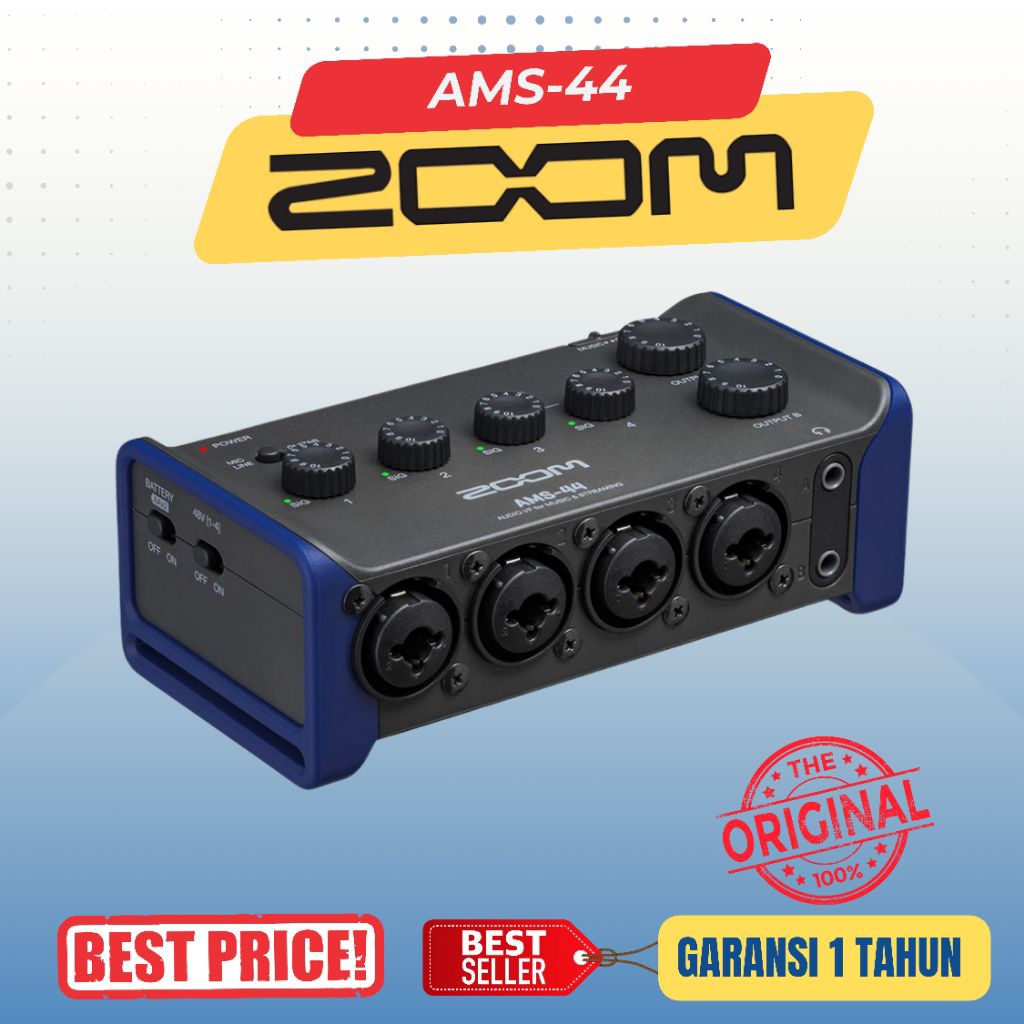Jual Zoom AMS-44 Audio Interface Ace Music And Streaming | Shopee Indonesia
