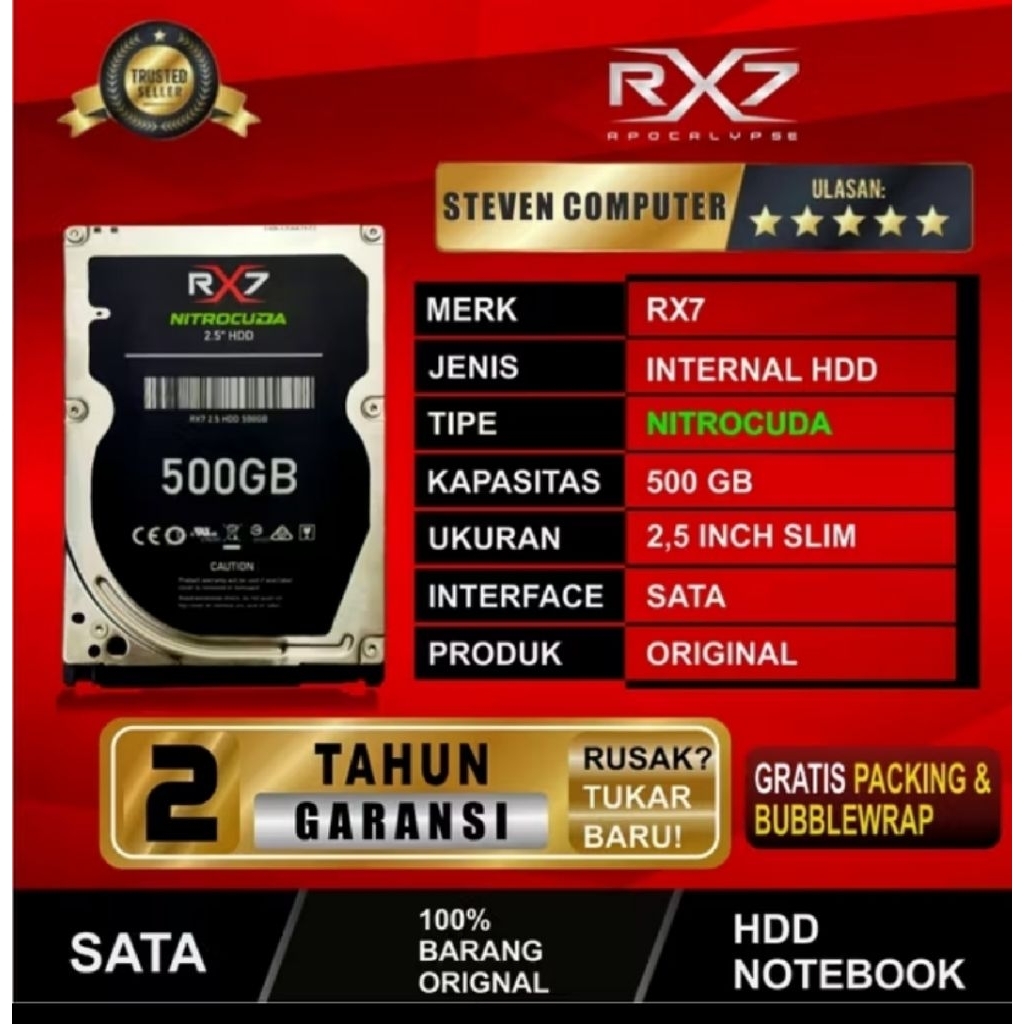 Jual HDD Netbook 500gb Ukuran Slim | Shopee Indonesia