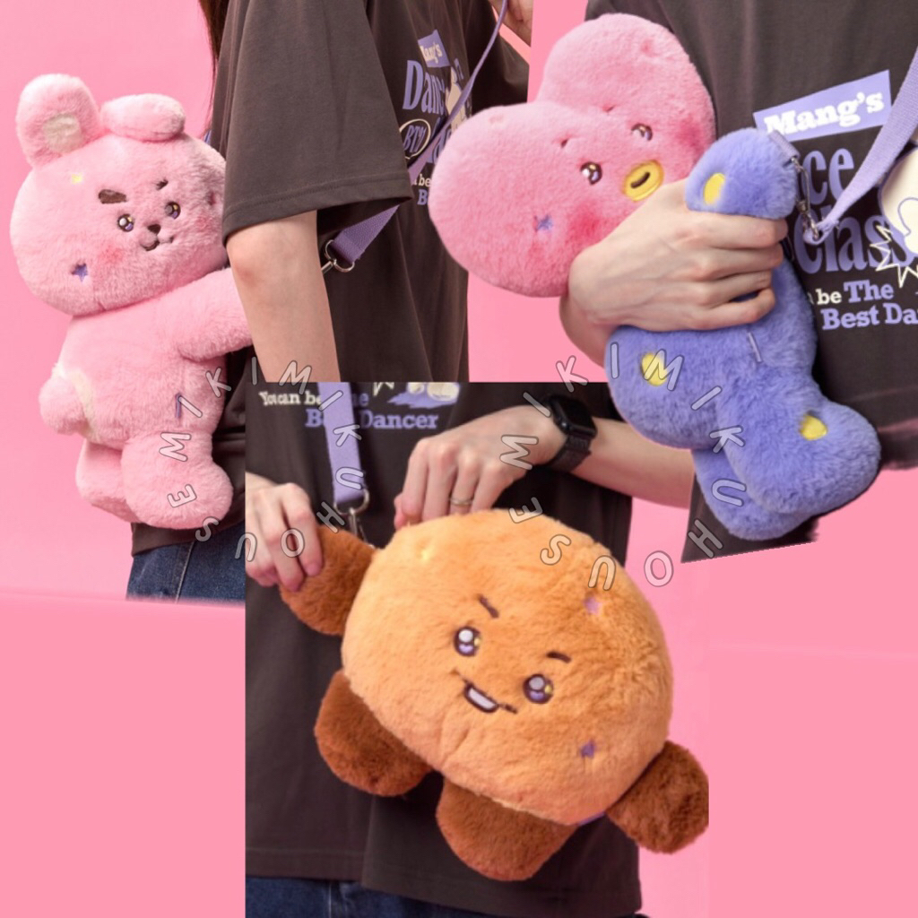 Jual BT21 THE JOURNEY HUG DOLL CROSSBAG HUG ME BONEKA BT21 PLUSH SLING ...
