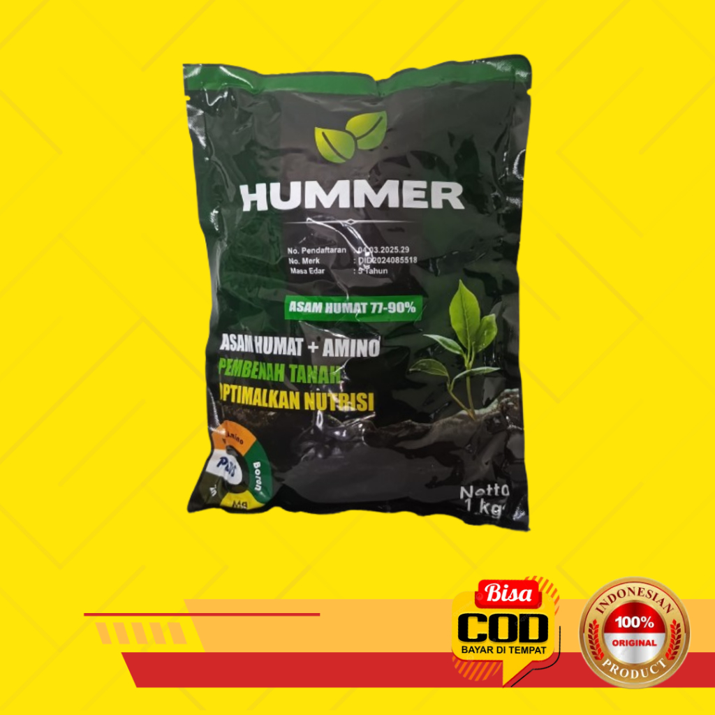 Jual Hummer Pupuk Asam Humat + Asam Amino Pembenah Tanah Optimalkan Nutrisi Tanaman Asam Humat ...