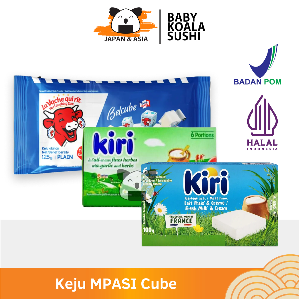 Jual KIRI & BELCUBE Plain Cheese Bite | Cheese Creamy Keju Oles dan ...