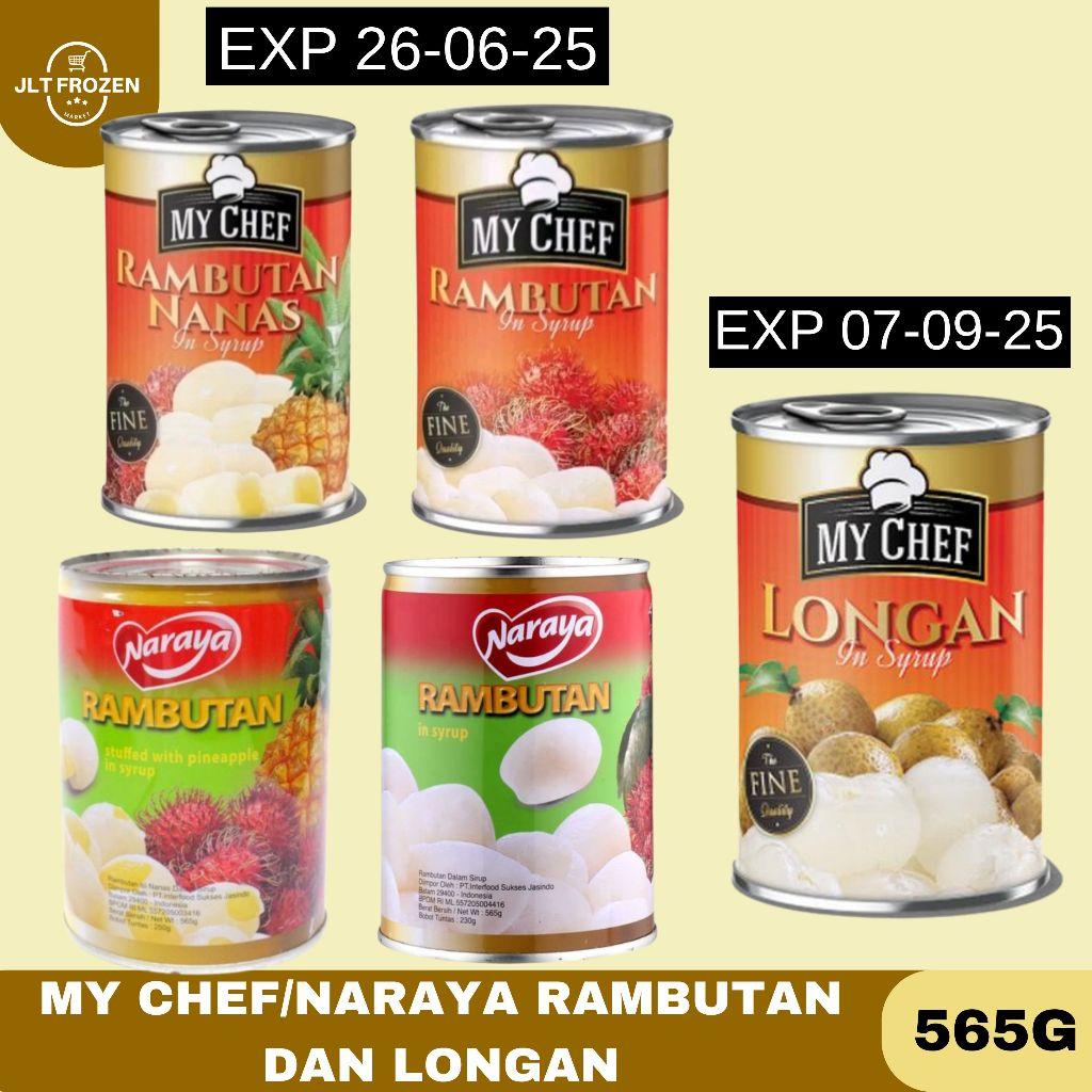 Jual My Chef / Naraya Rambutan 565g / Rambutan Nanas / Buah Kaleng ...