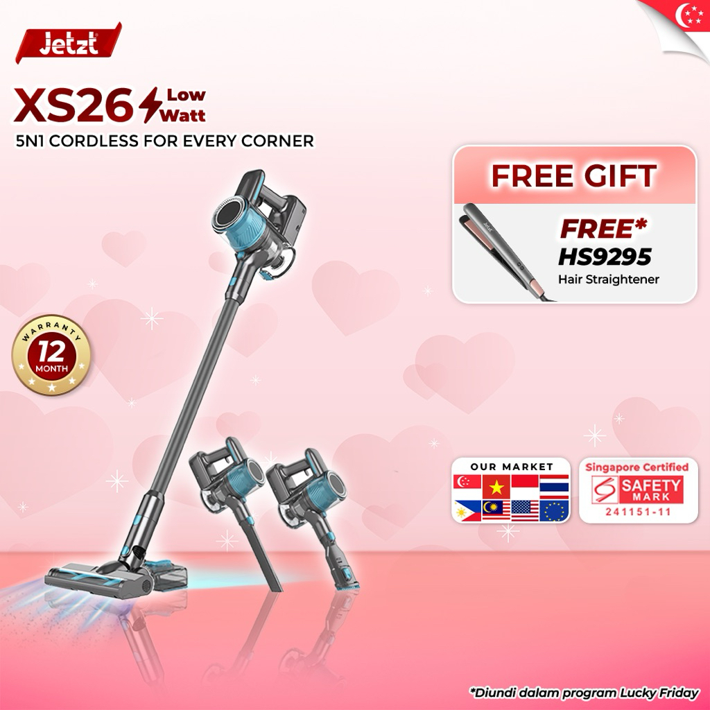 Jual Jetzt XS26 Cordless Vacuum Cleaner Handheld 5-in-1 Penyedot Debu ...