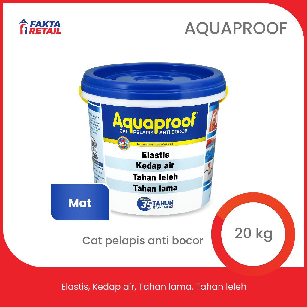 Jual Aquaproff Cat Pelapis Anti Bocor 20 kg | Shopee Indonesia
