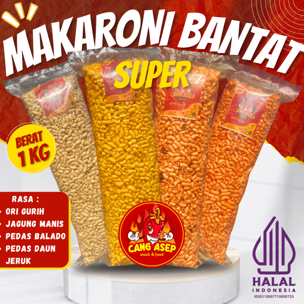 Jual (1 BAL) MAKARONI BANTAT PIPA SUPER-Makanan ringan cemilan kripik ...
