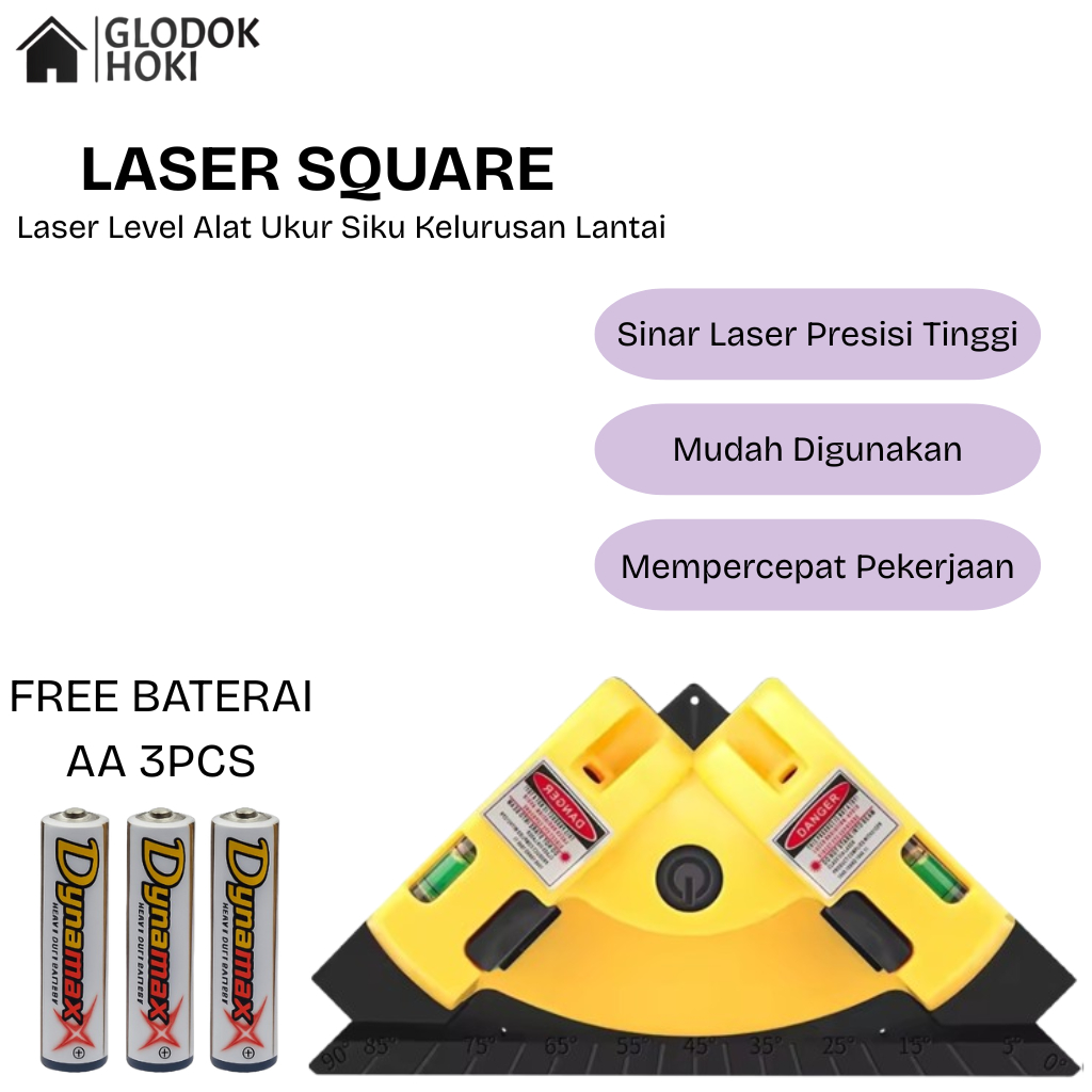 Jual Laser Level Square Laser Line Alat Ukur Siku Kelurusan Permukaan ...