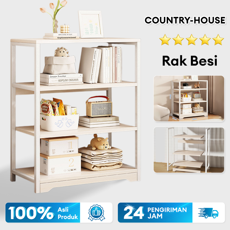 Jual COUNTRY-HOUSE Rak Susun Rak Besi Siku 4 Susun Rak Serbaguna Rak ...