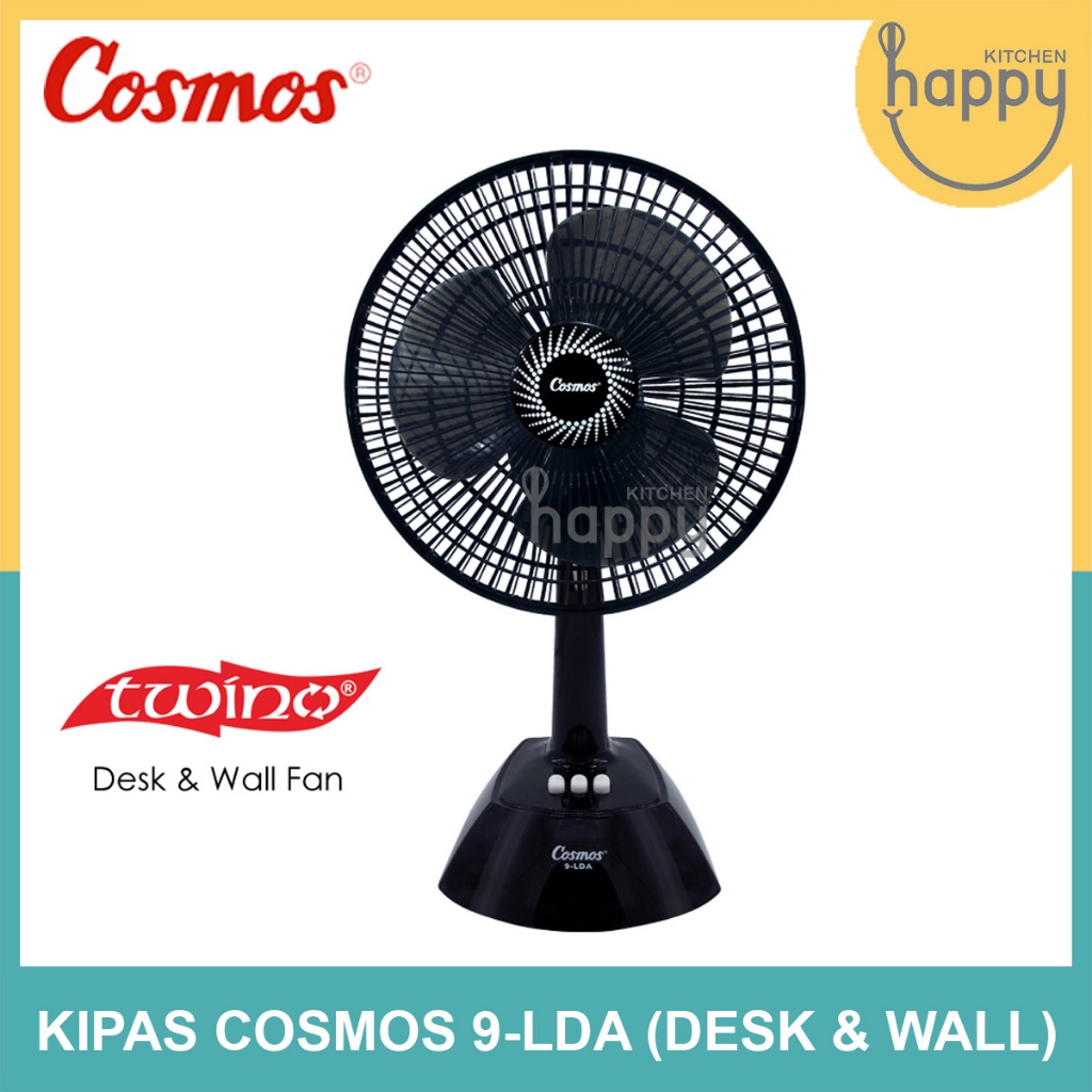 Jual Cosmos 9 LDA Kipas Angin 2 in 1 Meja Dinding 9 Inch Desk Wall Fan ...