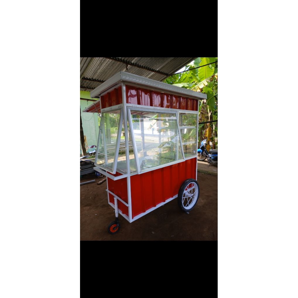 Jual gerobak galvalum, gerobak piscok, gerobak bakso, gerobak martabak ...