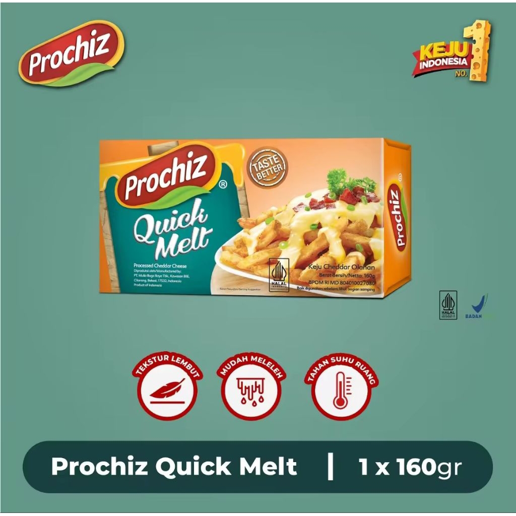 Jual Prochiz Quick Melt 170gr – Keju Leleh Cepat Lumer & Creamy | Keju ...