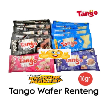 Jual Tango Wafer Renceng @1000 16Gr isi 10pc / Tango 1000 | Shopee ...