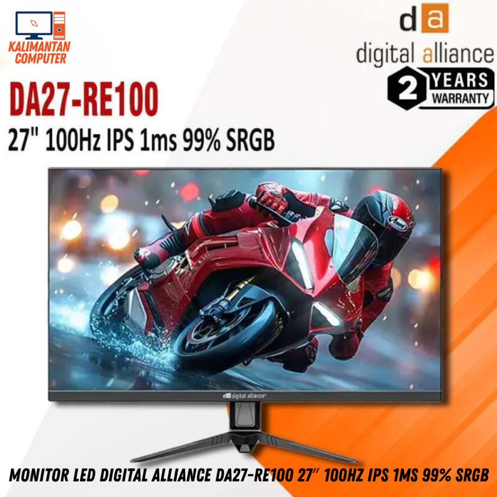 Jual Monitor LED Digital Alliance 27" 100Hz IPS 1ms 99% SRGB - DA27-RE100 | Shopee Indonesia