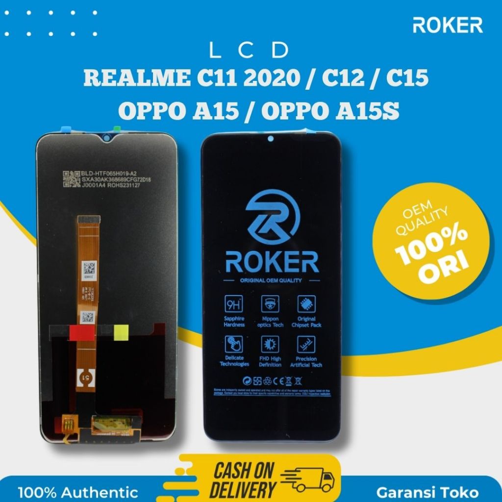 Jual ROKER LCD REALME C11 / C12 / C15 2020 - OPPO A15 /A15S /A16E NARZO 20 FULLSET LCD ...