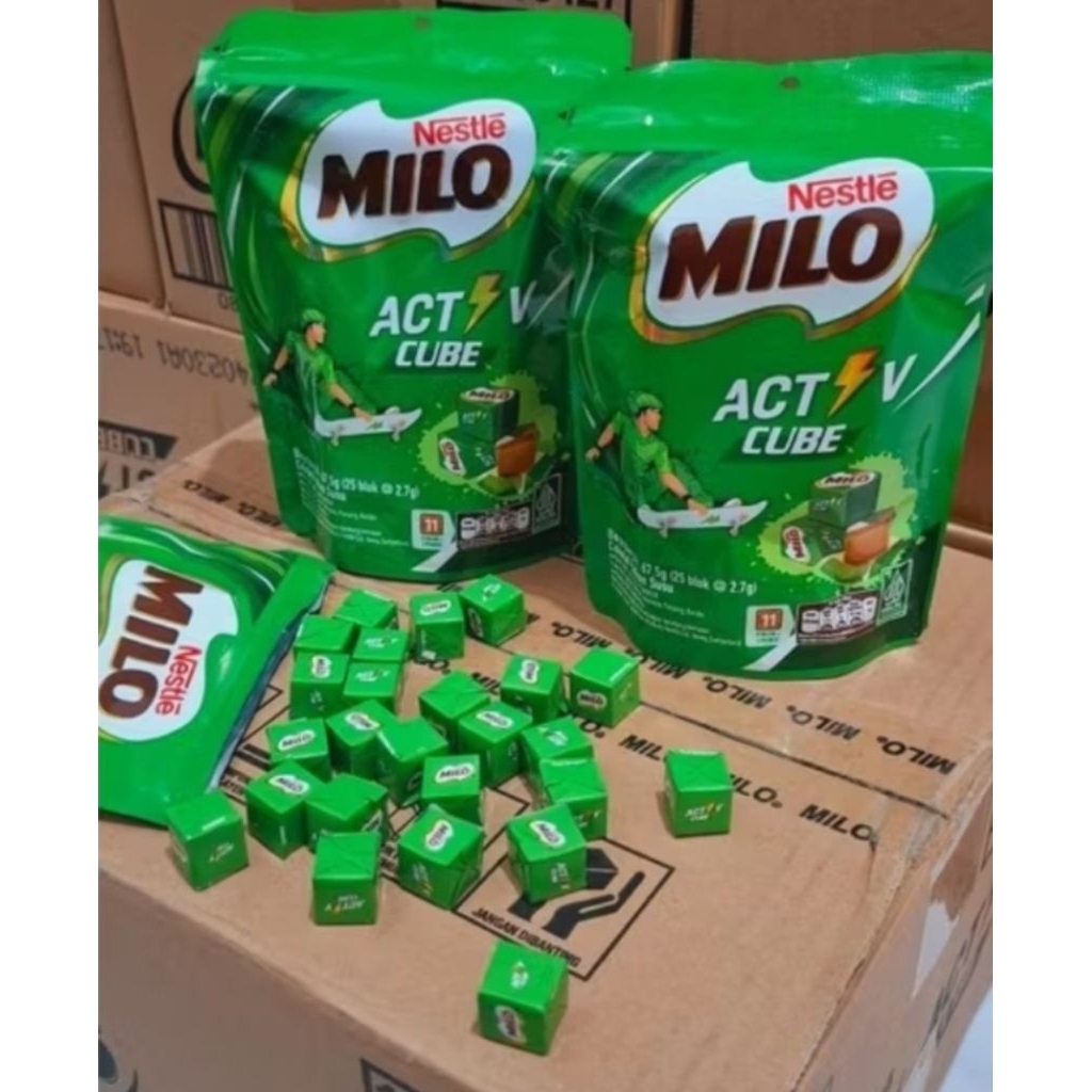Jual Milo cube isi 25pcs free botol minum setiap pembelian 3pcs ...