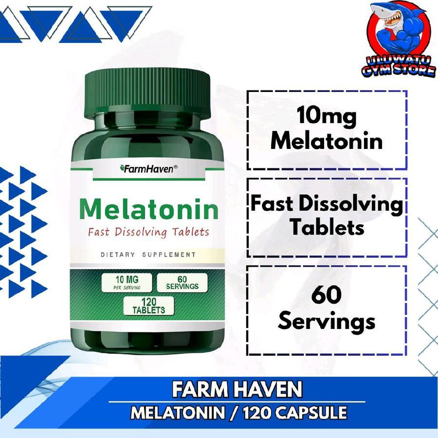 Jual FarmHaven USA Melatonin 10mg Farm Haven 120 Tablets - Support ...