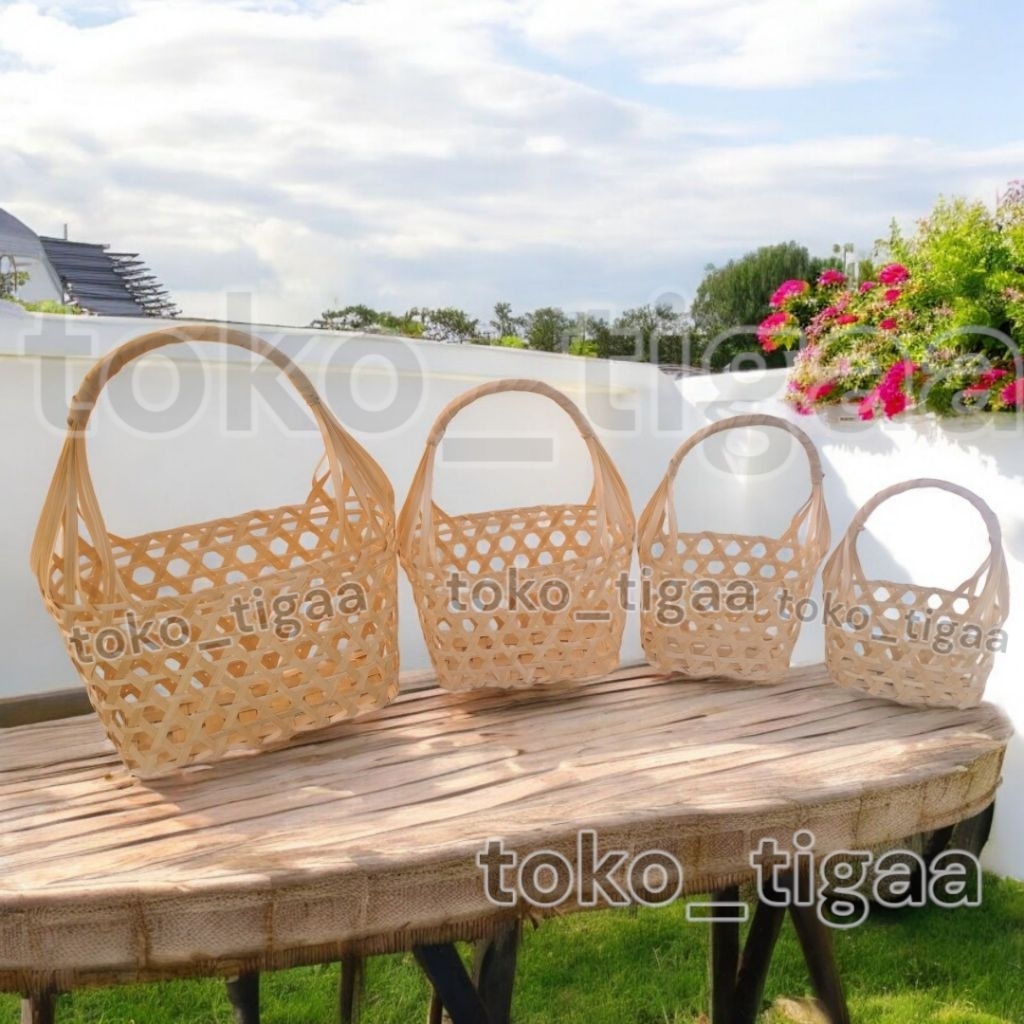 Jual Kerajinan Bambu Bentuk Tas Sedia Berbagai Ukuran | Shopee Indonesia