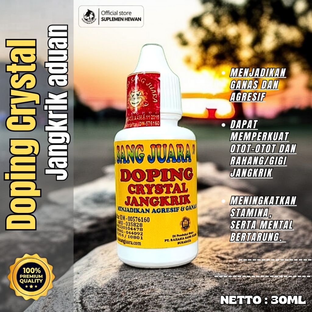 Jual Doping Crystal Jangkrik Aduan Tambah Ganas dan Agresif 30ml ...