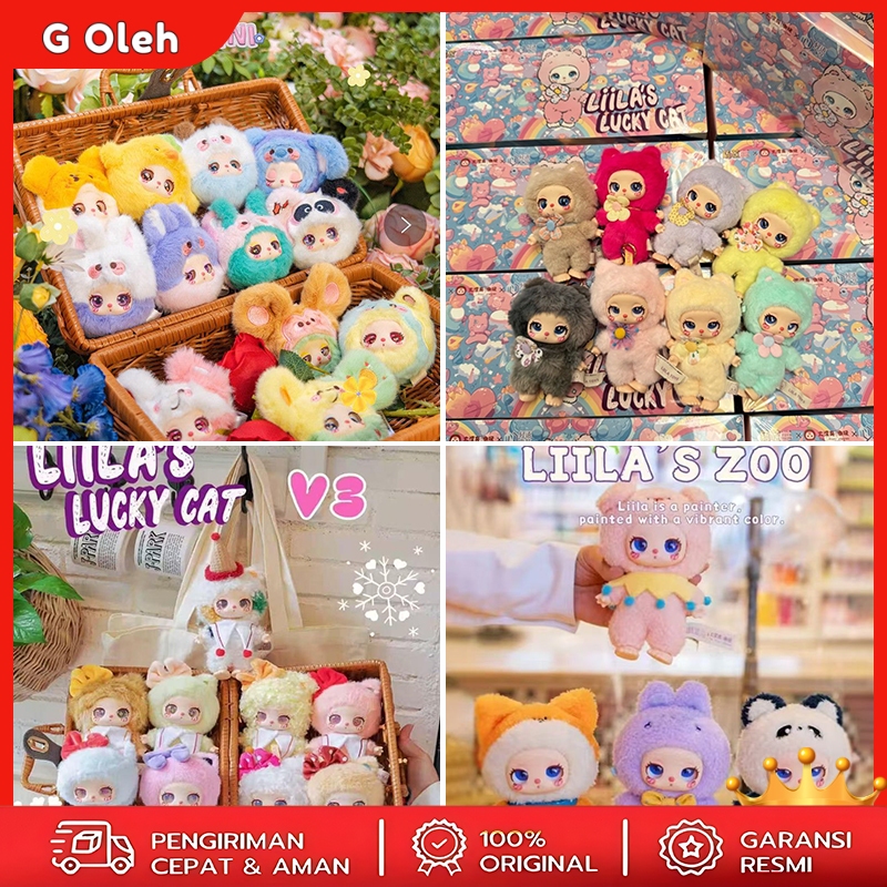 Jual 【G oleh】 Lila Dot Cat 2nd Lila V2 Blind Box Hadiah Ramadan Boneka V3 Gantungan Lucu Mainan ...