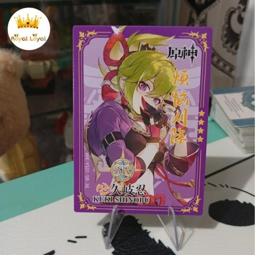 Jual Kuki Shinobu Kartu Collection CCG Genshin Impact SR Tebal Card ...
