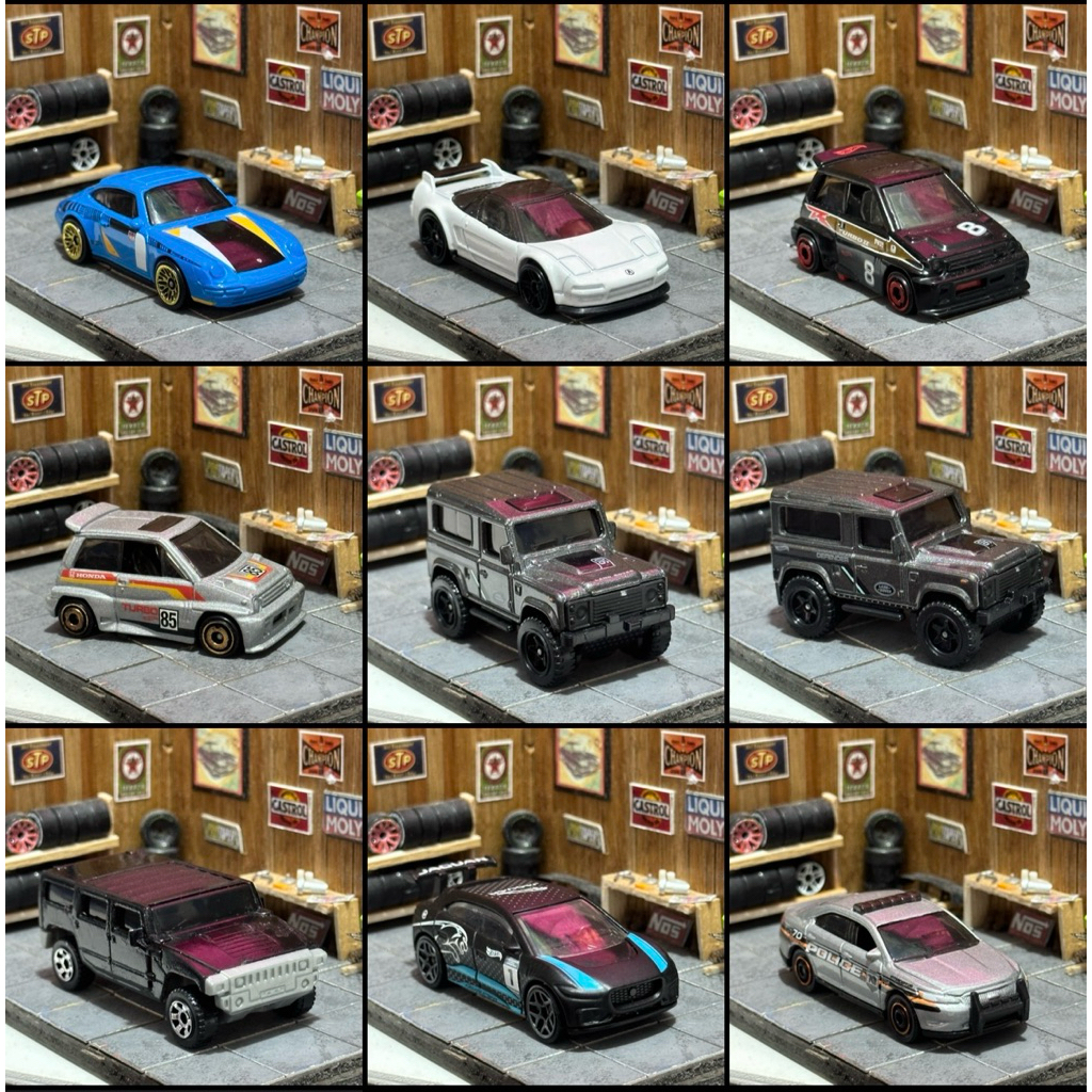 Jual Hot Wheels Diecast Loose Mummer Hotwheels ( 121- 128 ) Porsche Carrera / 90 Acura NSX / 85 ...