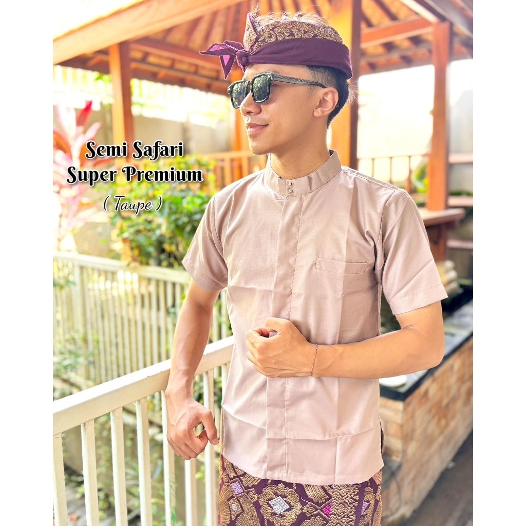 Jual Baju Semi Safari Pria Bali bahan Import | Baju pria Adat Bali ...