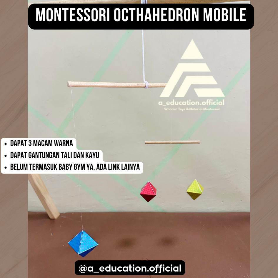 Jual Montessori Octahedron Mobile For baby Montessori Baby Mobile ...