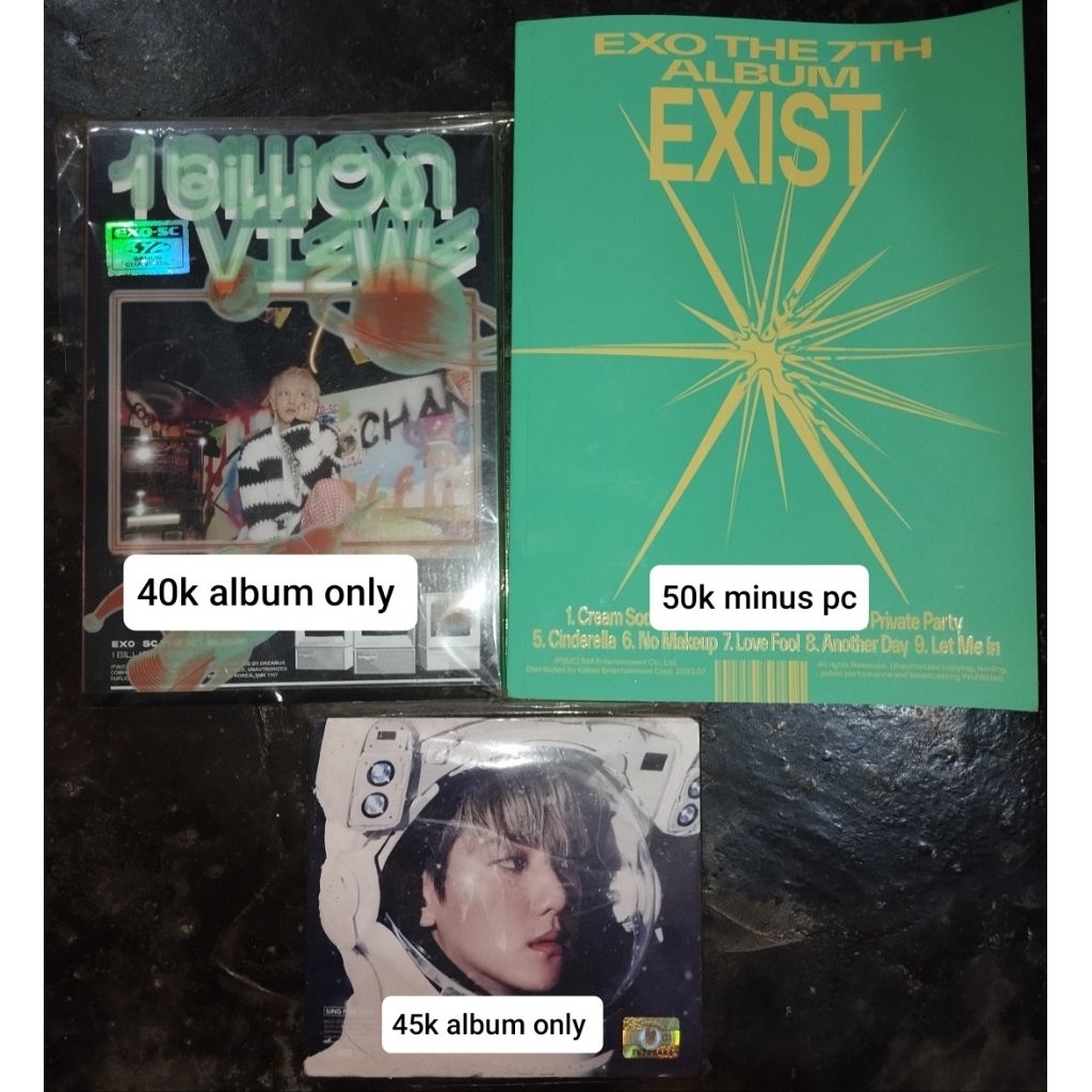 Jual Album Only minus PC EXO EXIST ver O 1 BILLION VIEWS CHANYEOL ...